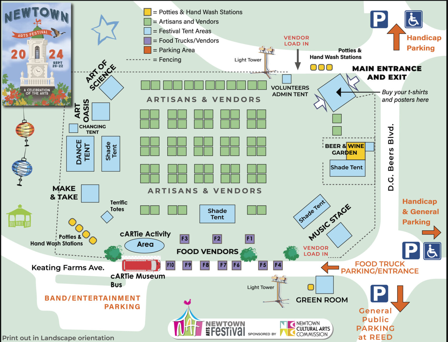 Event Map - Newtown Arts Festival